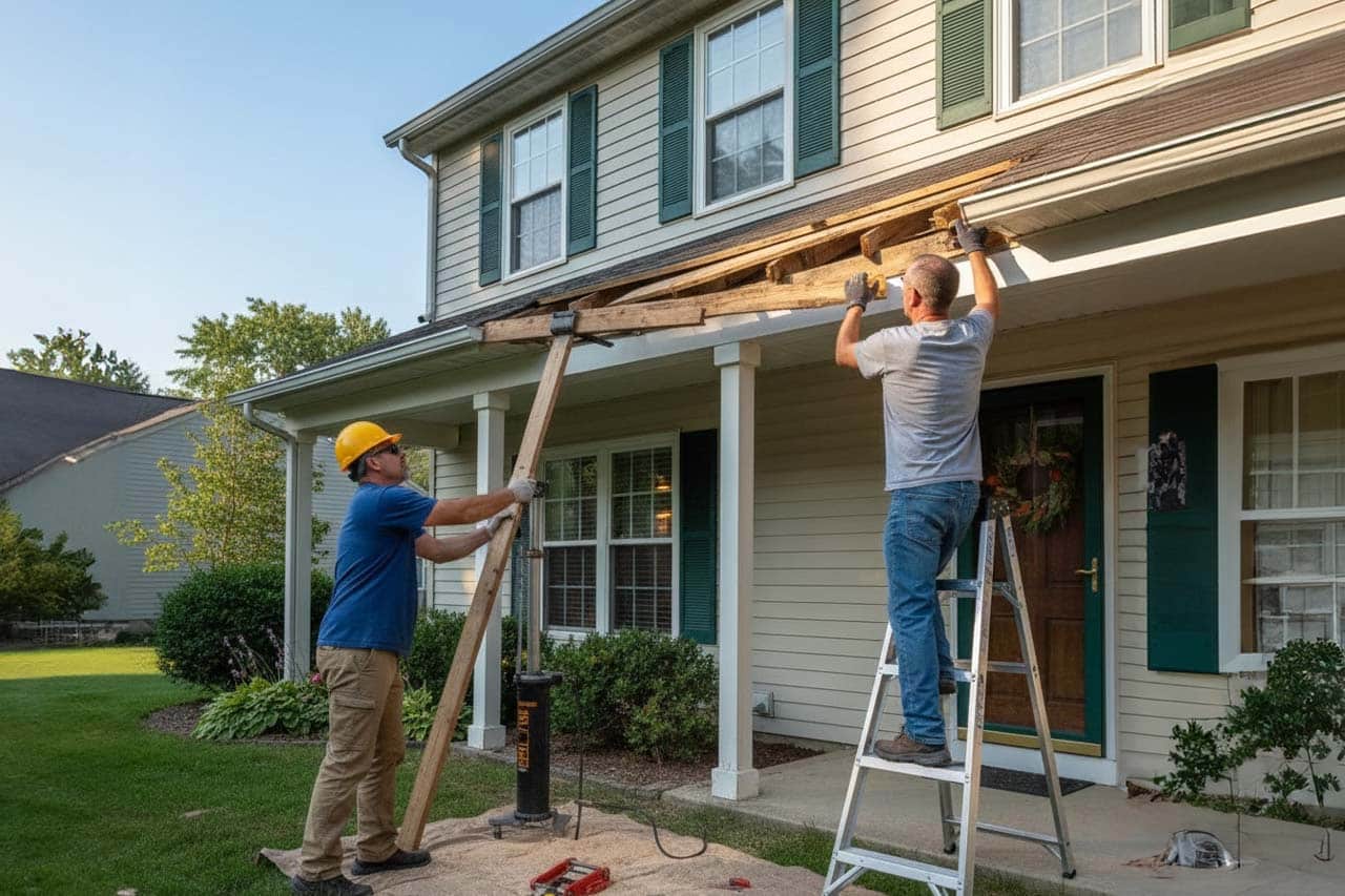 The Hidden Danger of Sagging Overhangs | B&H Construction